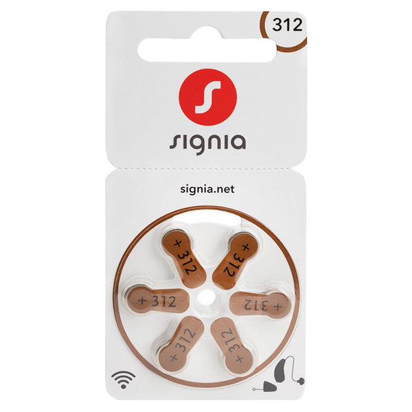 Siemens SIGNIA 312 Size Hearing Aid - 6 Pack 🔋 BatteryDivision